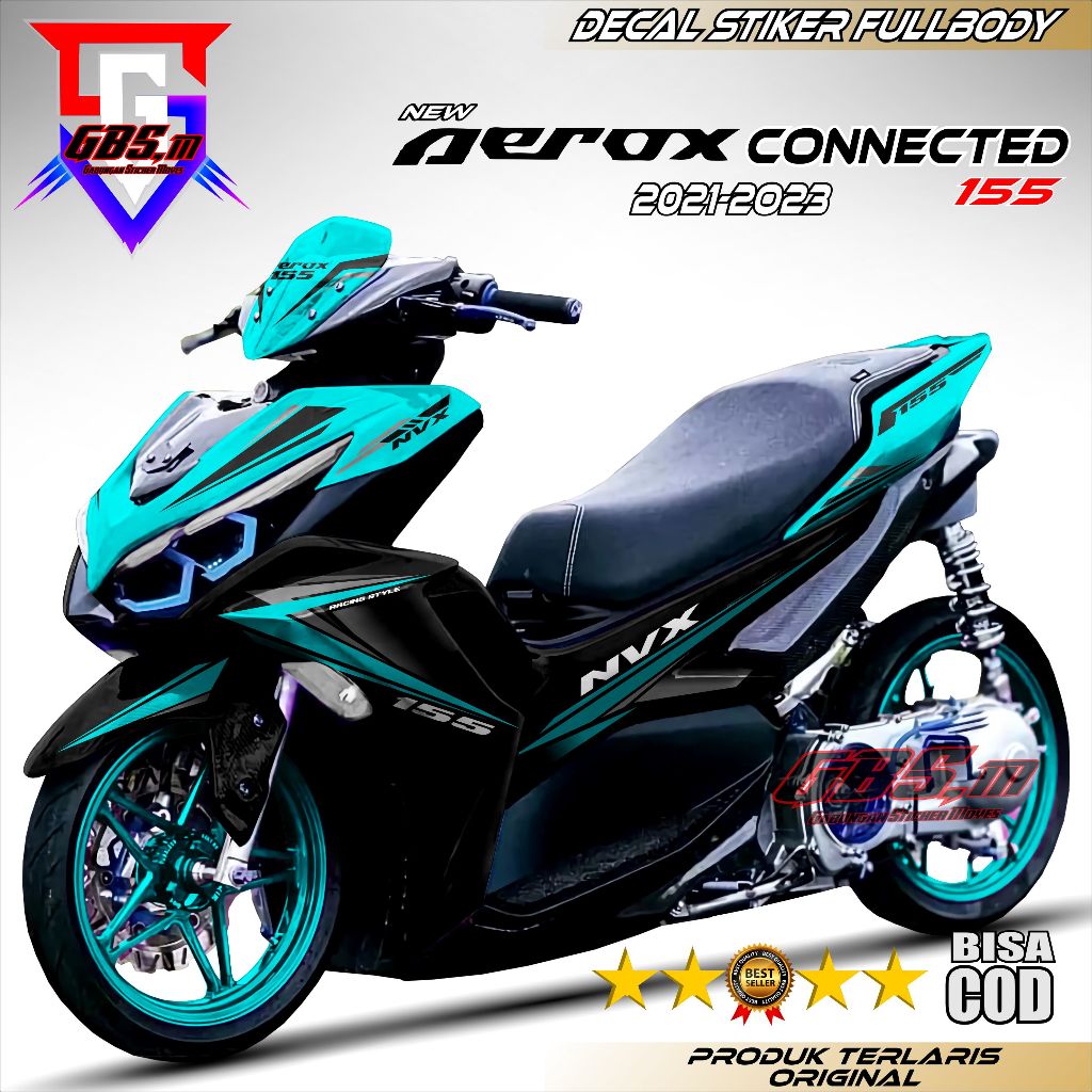 Jual Terbaru - Stiker Full Body Aerox Stiker Motor New Aerox Connected ...