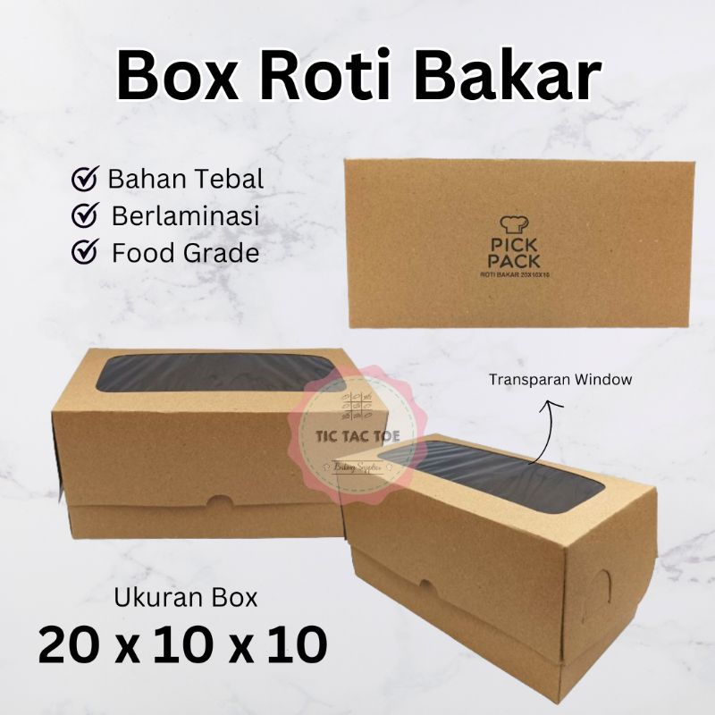 Jual Dus Roti Bakar 20x10x10/Kardus Brownies/Dus Bronwies Laminasi/Dus ...