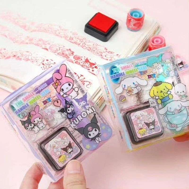 Jual SANRIO ROLL STAMP SET (Roller Stempel Kuromi Cinnamoroll Melody ...