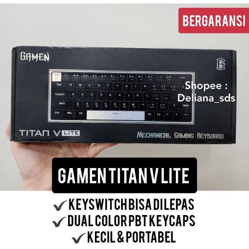 Jual Keyboard Gamen Titan V Lite Garansi Resmi 1 Tahun Gamen Titan V ...