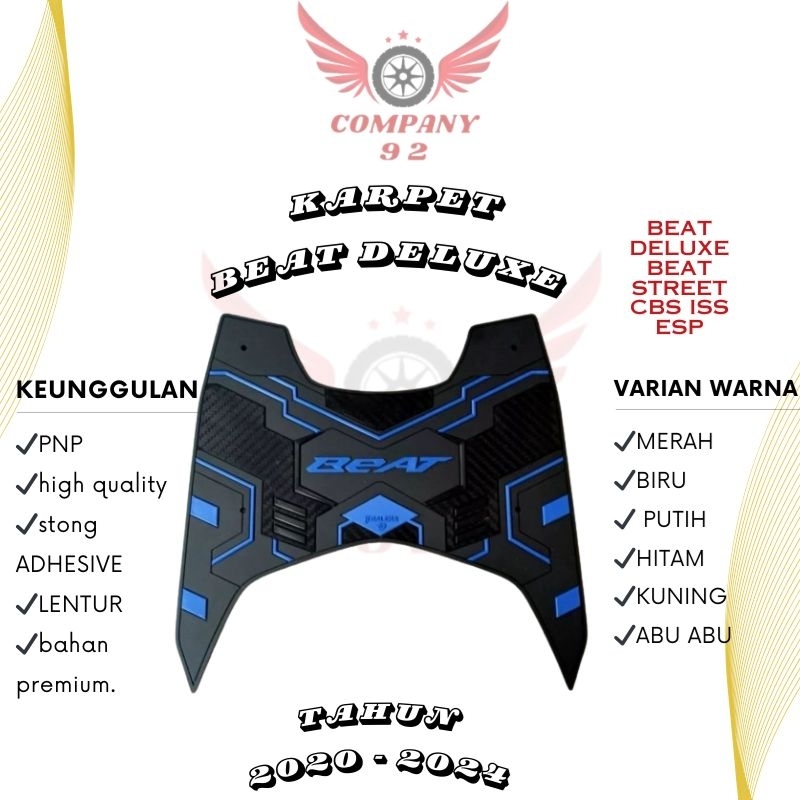 Jual Karpet Motor Honda beat Street Deluxe tahun 2020 2021 2022 2023 2024 | Shopee Indonesia