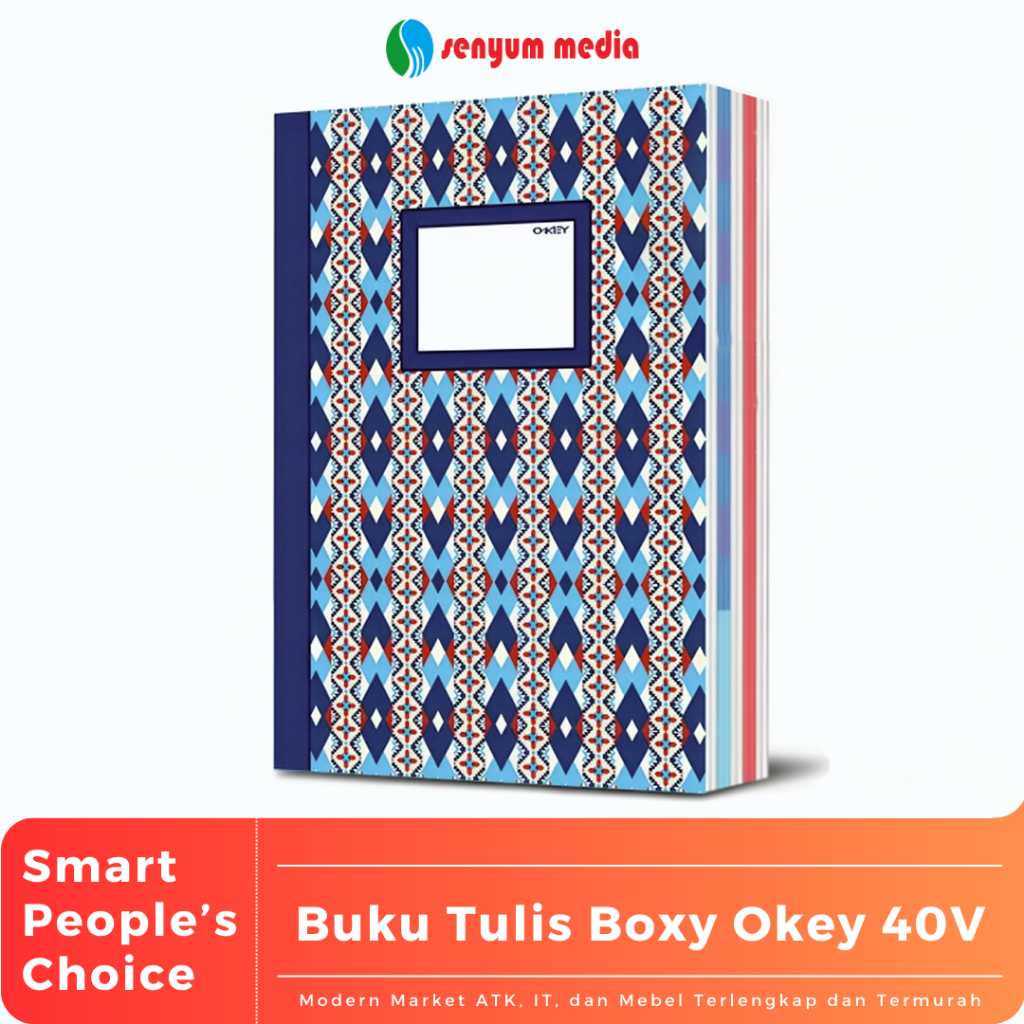 Jual Buku Tulis Boxy OKEY Oleh KIKY 40 Lembar (1 Pack Isi 10 Buku) (S ...