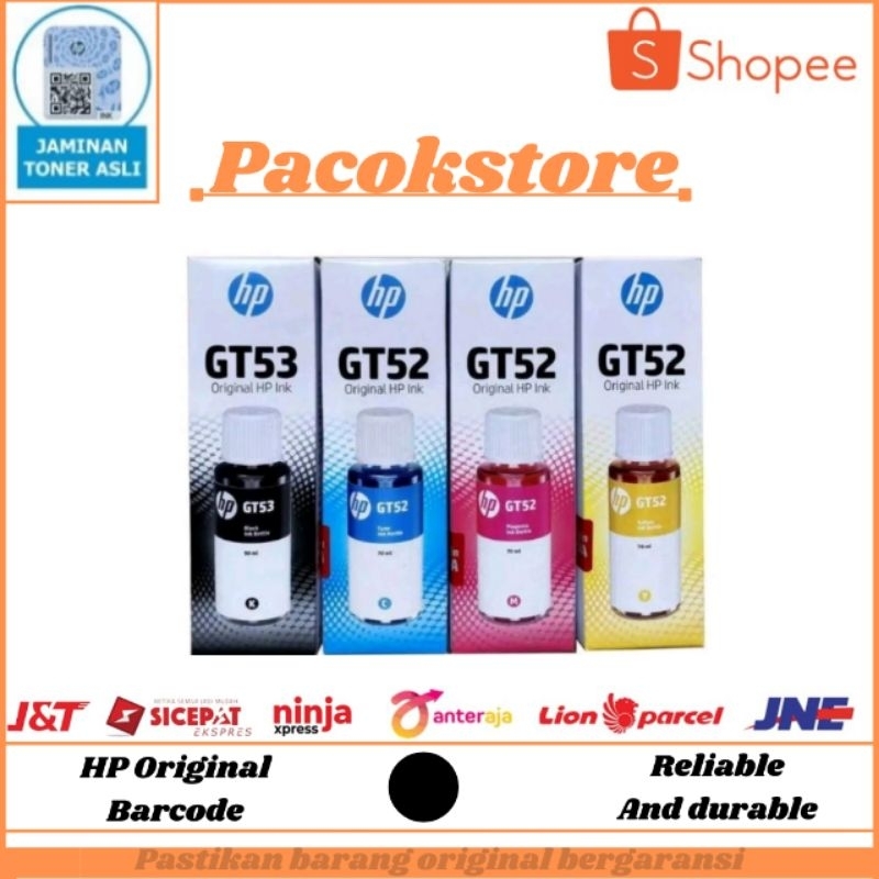 Jual tinta hp gt52-gt53 pro printer GT5810-GT5820 1set original ...