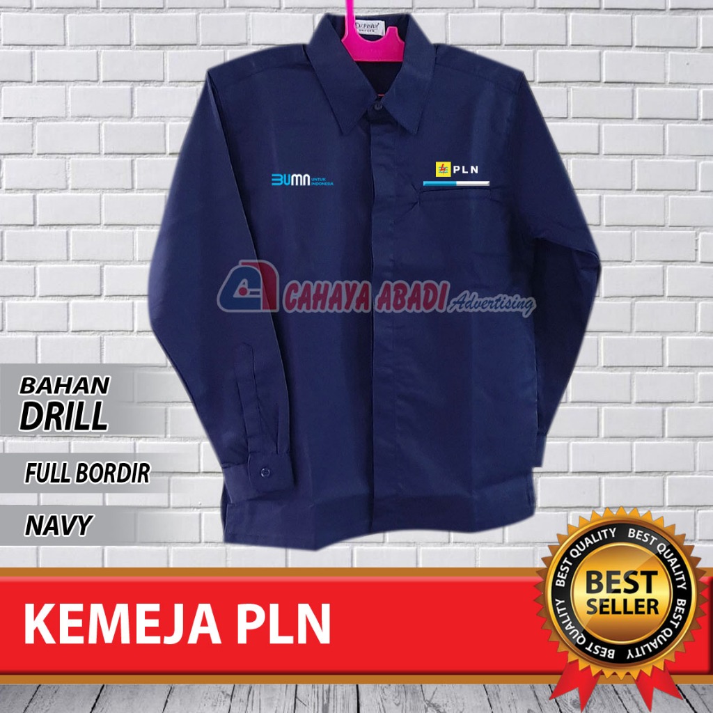 Jual Kemeja BUMN PLN Seragam BUMN PLN Baju BUMN PLN Navy | Shopee Indonesia