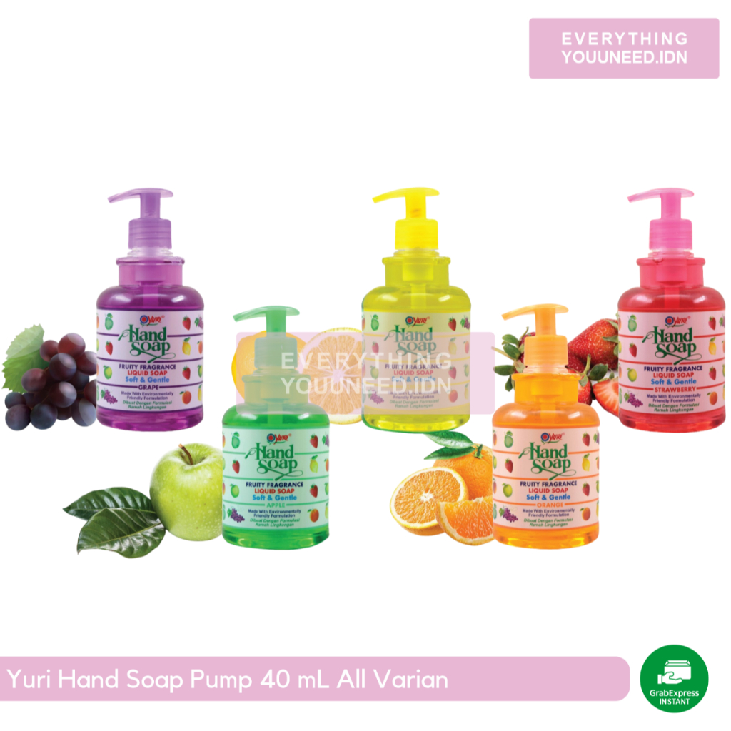 Jual Yuri Hand Soap Pump 410 mL All Varian | Shopee Indonesia