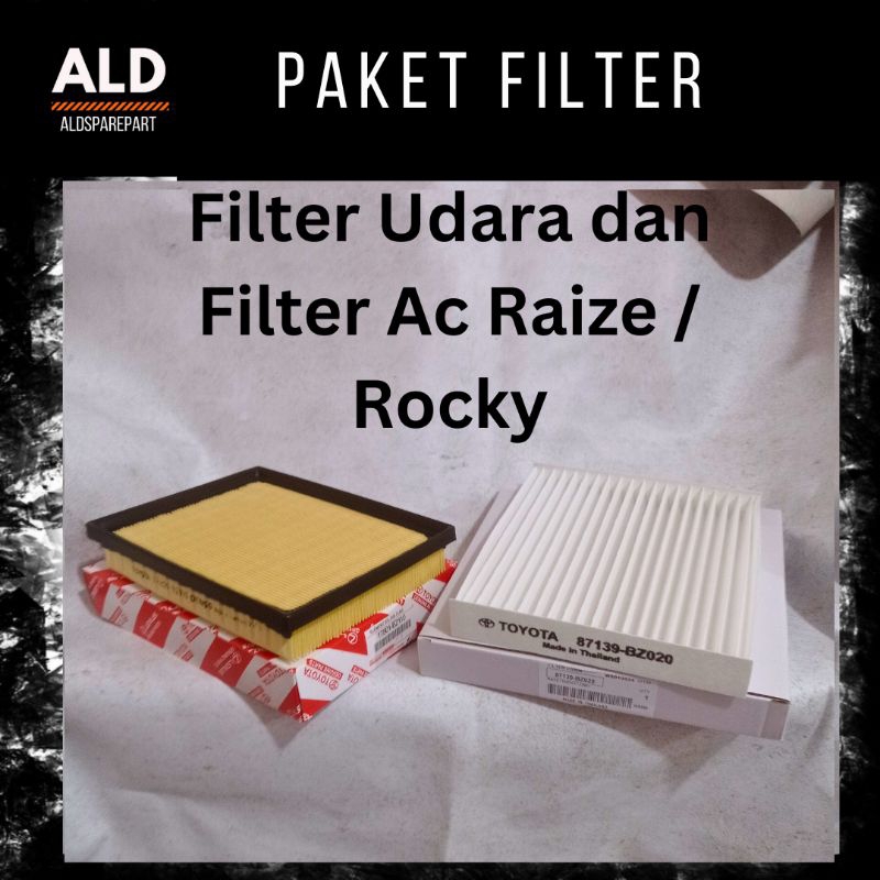 Jual PAKET FILTER AC KABIN DAN FILTER UDARA RAIZE / ROCKY /ALL NEW ...