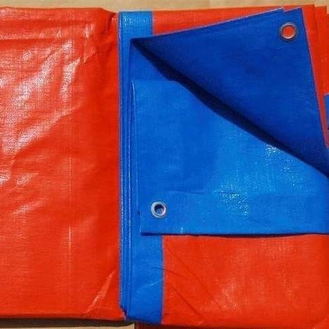 Jual Terpal Plastik Bahan Bagus warna biru oren (ukuran bebas) | Shopee ...