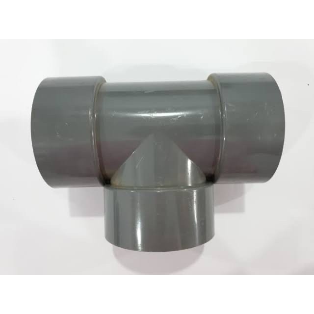 Jual Tee 4"x3" Inch Rucika Power D/ Vlok Tee 4x3 Reducer T 4 x 3" Plok Te PVC 4" x 3" Wavin ...