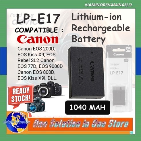 Jual Battery Canon LP-E17 with Direct Rechargeable CANON LP-E17 | Shopee Indonesia