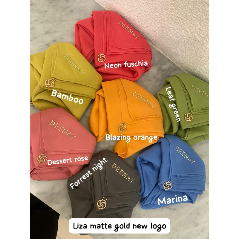 Jual SKYSHOP HIJAB LIZA MATTE LOGO BARU BY DEENAY VOAL PREMIUM POLOS ...