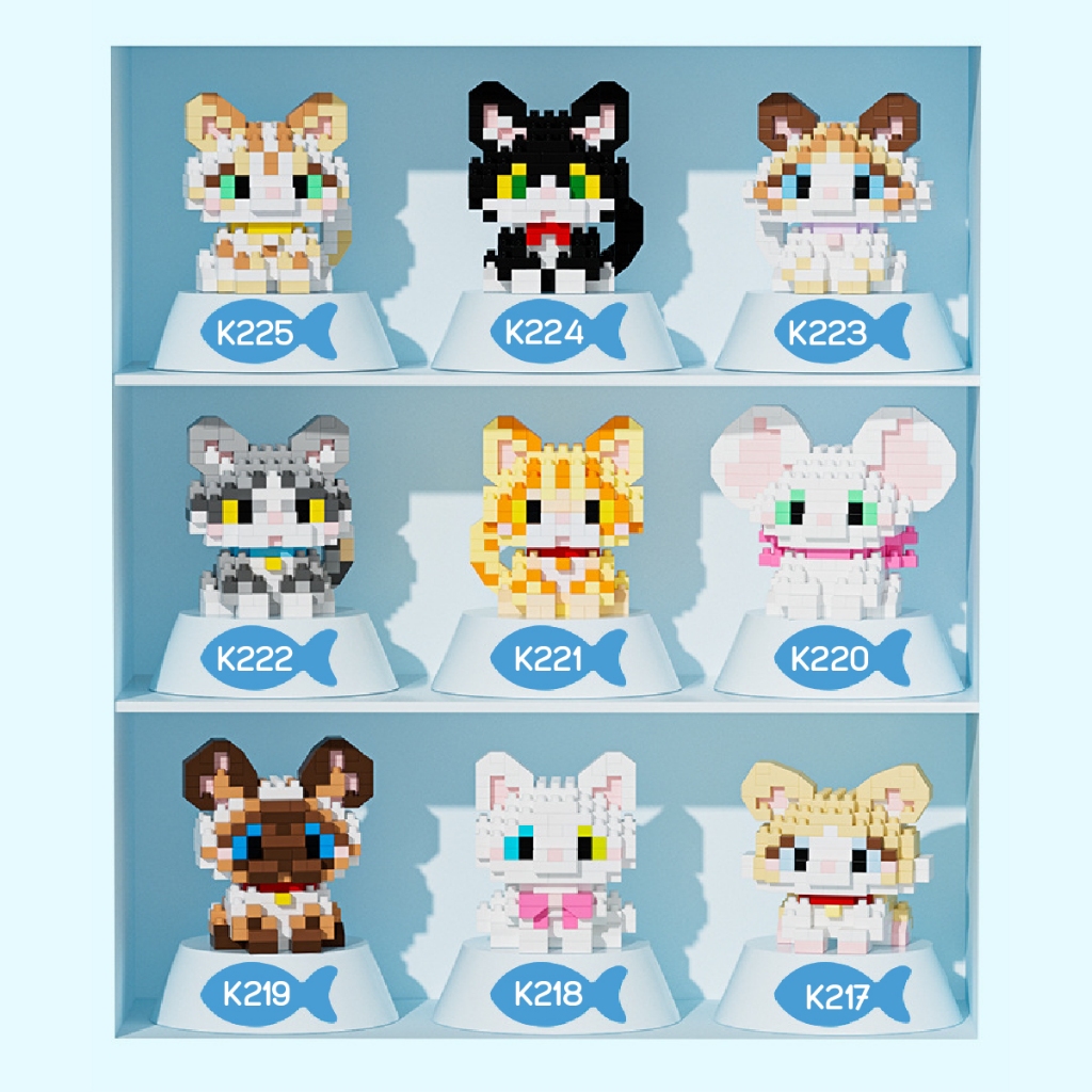 Jual BLOCK CITY - Puzzle Block Hachimi Dog & Cat Block Balok susun ...