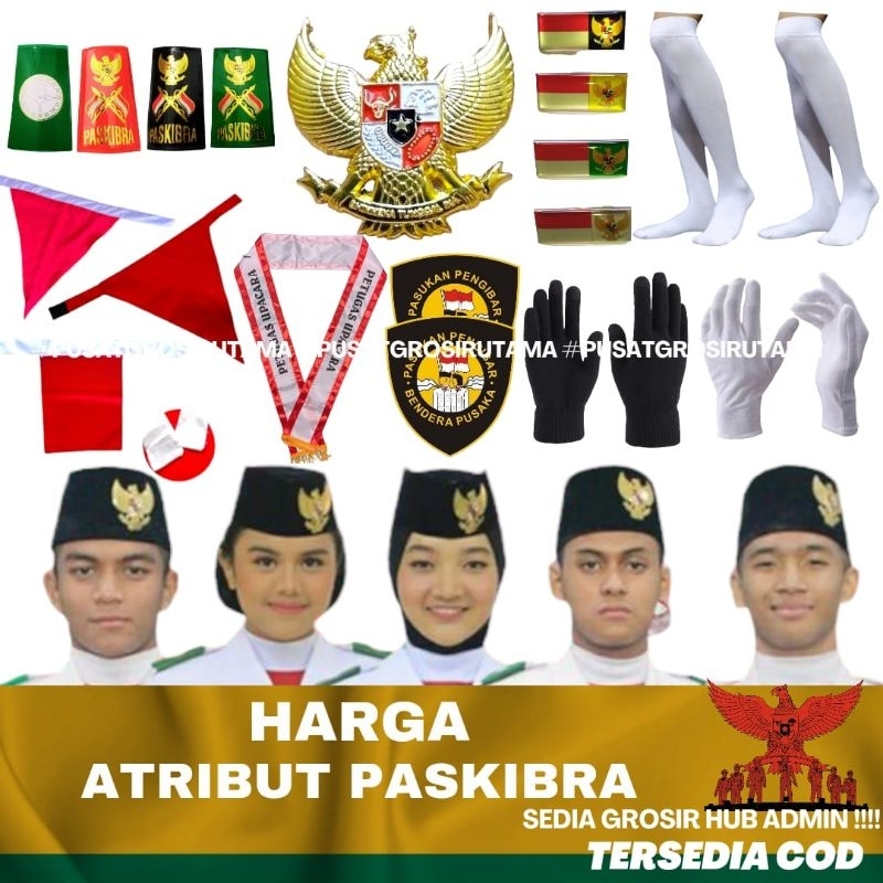 Jual Perlengkapan atribut petugas upacara paskibra lengkap | Shopee ...
