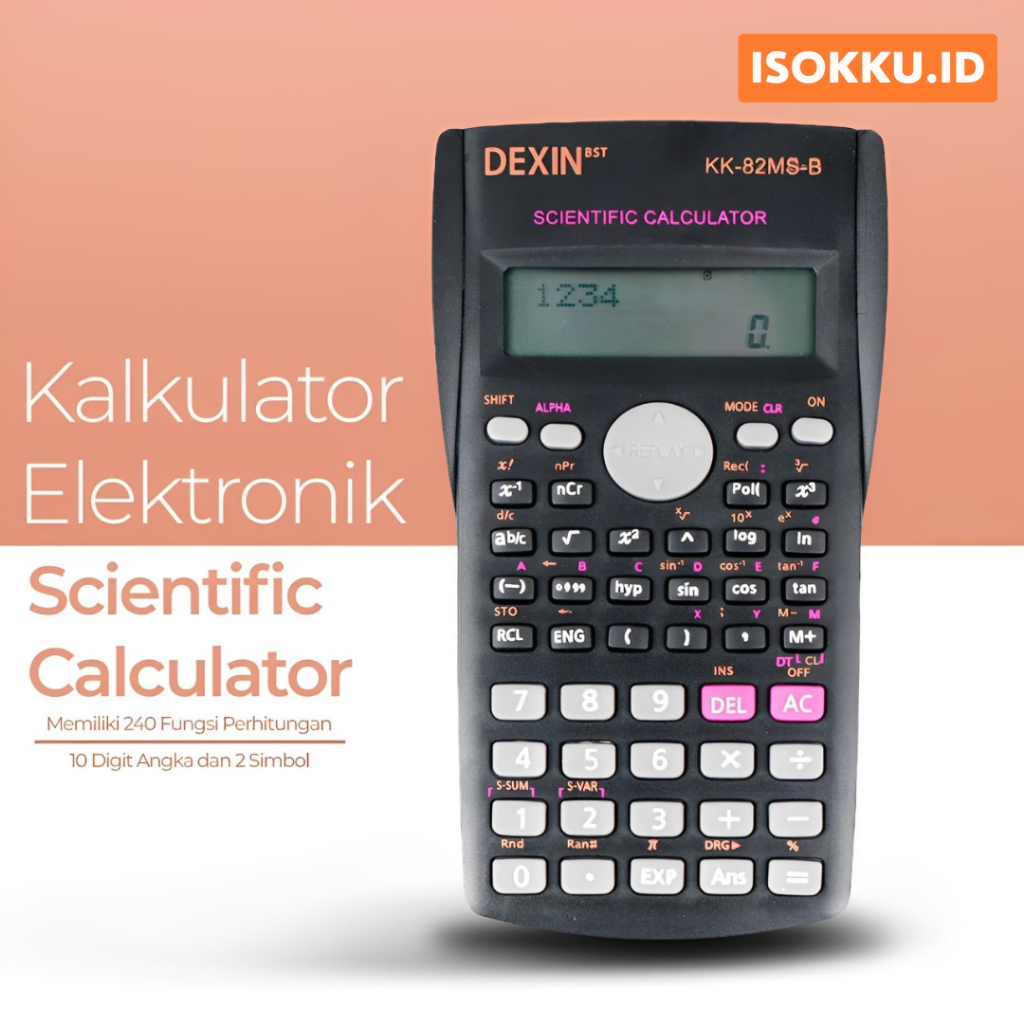 Jual Kalkulator Sekolah / Kalkulator Scientific / Kalkulator Ilmiah 240 ...