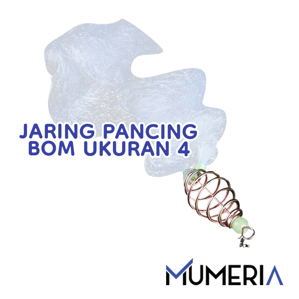 Jual Jaring Pancing Ukuran 4 Mata Bom Penangkap Perangkap Joran Kail ...