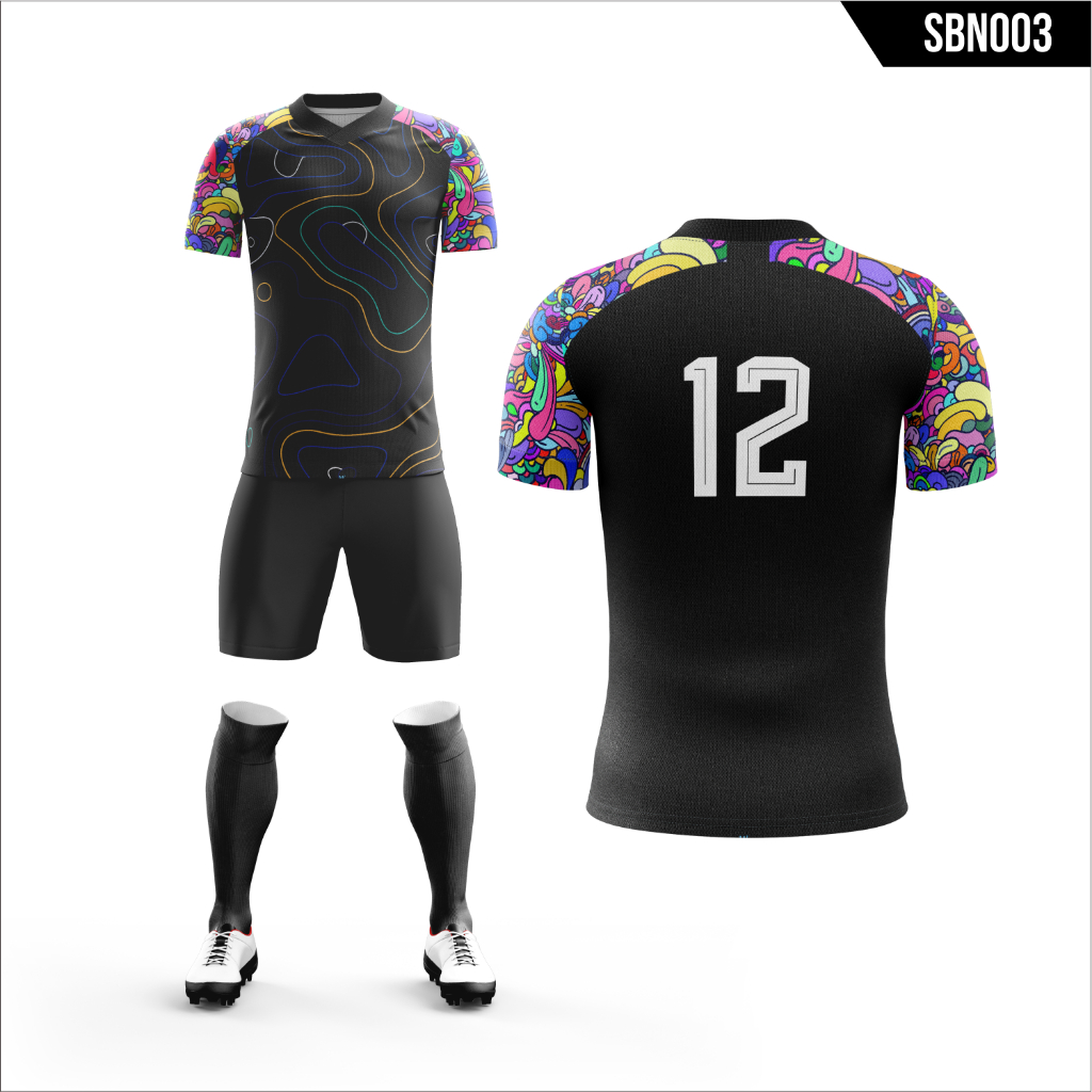 Jual Jersey Futsal Doodle Art SBN003 Full Printing Free Nama Nomor ...