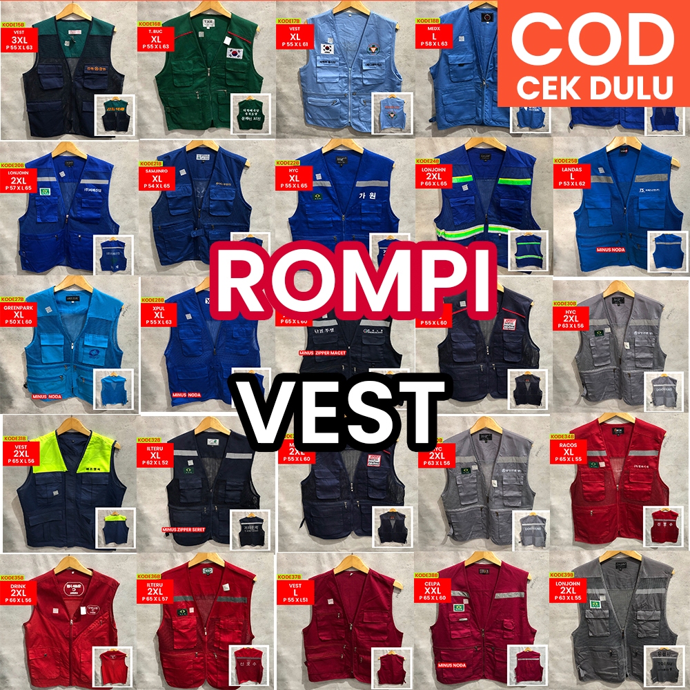 Jual VOL 7 VEST ROMPI Tactical / Lapangan / Proyek / Kerja / Cargo ...