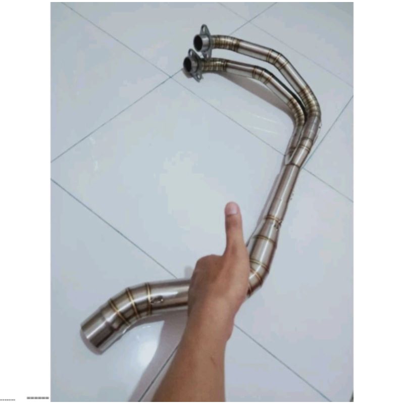 Jual pipa header RACING EXHAUST FOR R25 MT25 INLET 50 MM UNIVERSAL ...