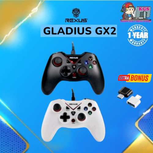 Jual Rexus Gladius gx2 gx1 Pro Stick Gaming Gamepad Controler USB PC ...