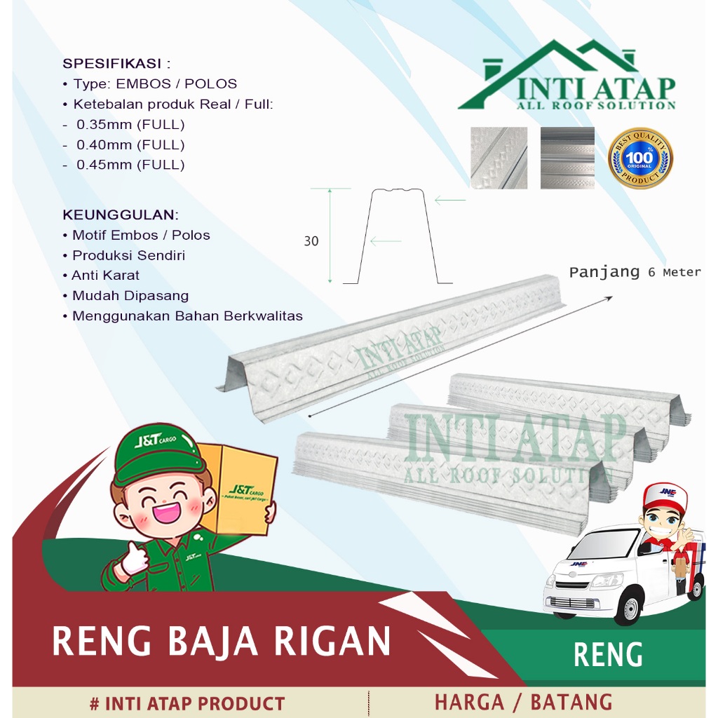 Jual RENG BAJA RINGAN TRUSS (ketebalan 0.35mm-0.45mm) | Shopee Indonesia