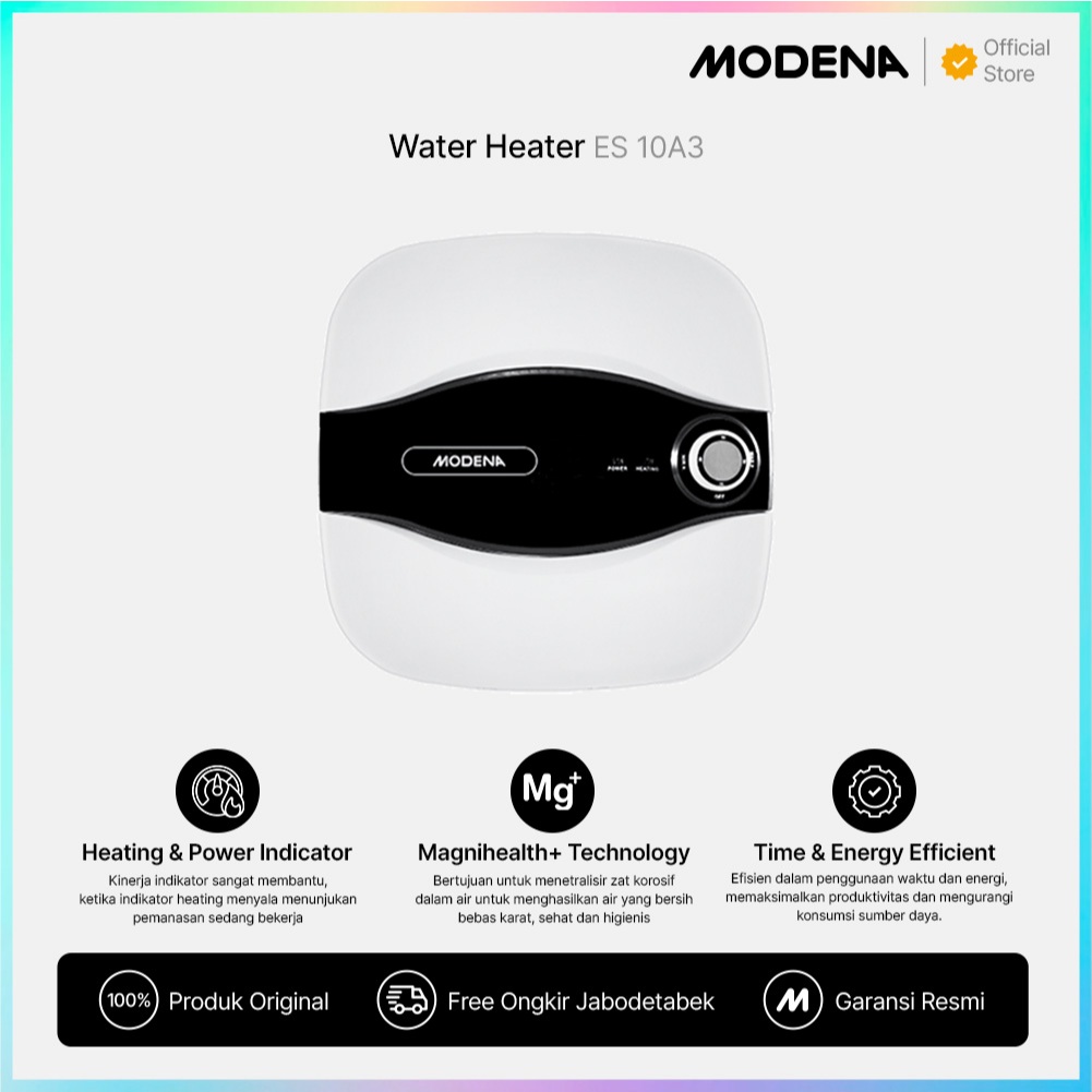 Jual MODENA Electric Water Heater - ES 10A3 (10 Liter) | Shopee Indonesia