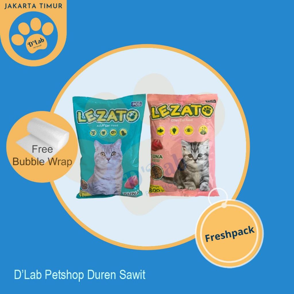 Jual Lezato Cat Food 1kg freshpack makanan kucing 1 kg | Shopee Indonesia