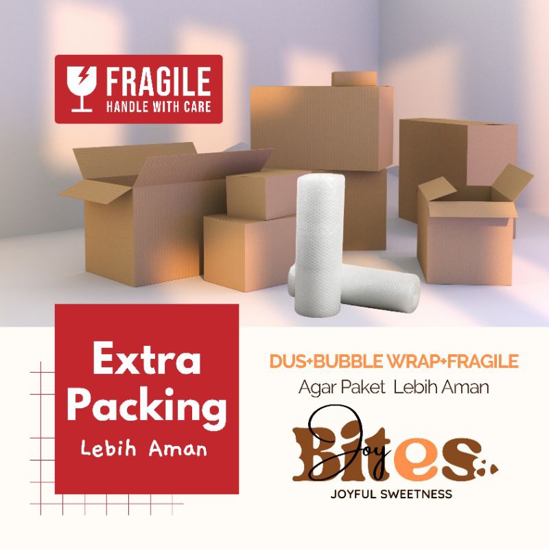 Jual EXTRA PACKING ( BUBBLE WRAPE+DUS+FRAGILE ) | Shopee Indonesia