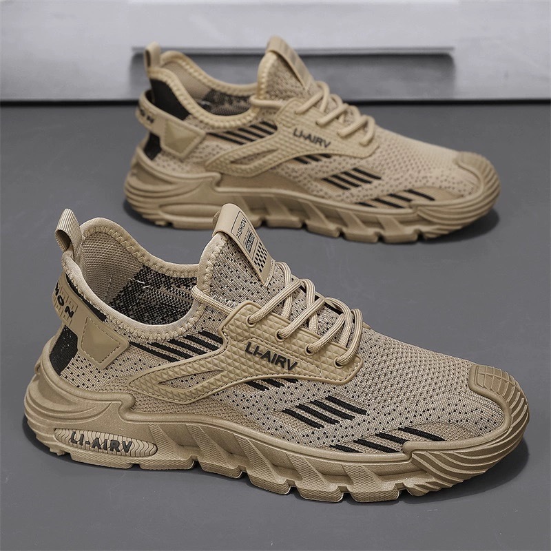 Jual Highland Sepatu Sneakers Pria Fashion Sepatu Olahraga Lari pria Jogging Casual Sepatu Cowok ...