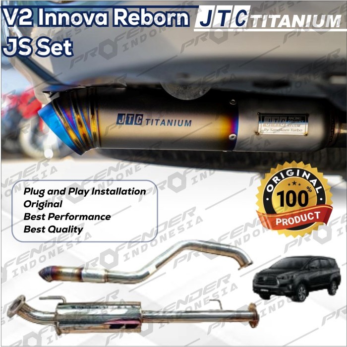 Jual JTC titanium - Set Muffler Tailpipe V2 JS Style - Exhaust Muffler ...