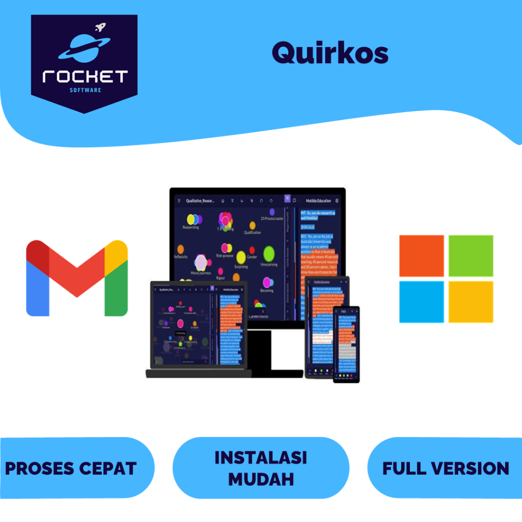 Jual Quirkos Full Version Aplikasi Analisis Data Kualitatif / Qualitative Data Analysis Full ...