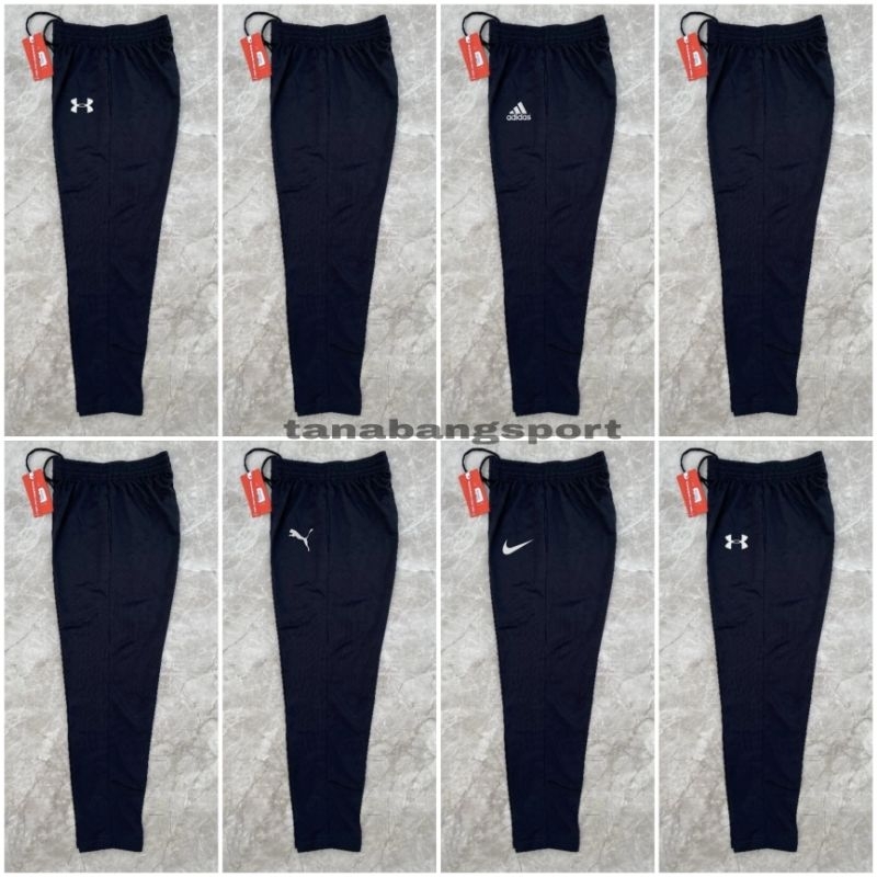 Jual celana training olahraga hitam polos panjang dewasa pria wanita ...