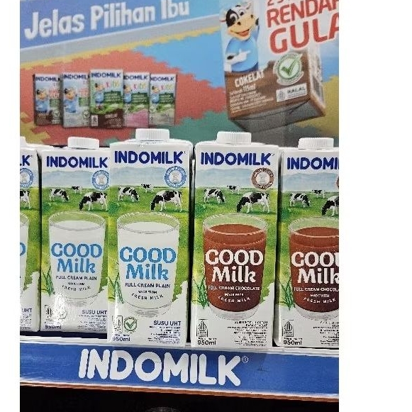 Jual PCS 950ML - INDOMILK UHT BESAR GOOD MILK RASA PUTIH 7000680 - COKLAT 7000086 / Dh 1 liter ...