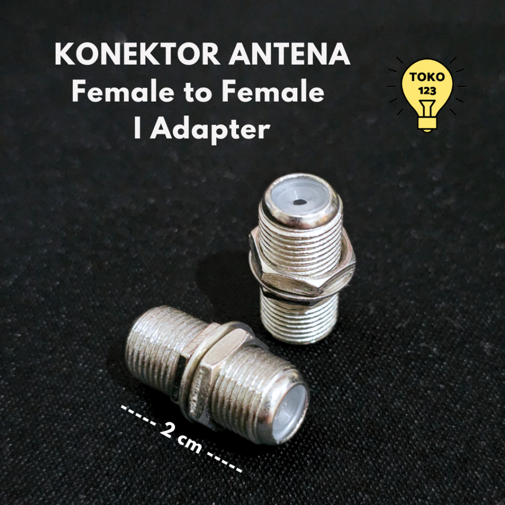 Jual Konektor Colokan Antena TV Female to Female I Adapter Drat Jack ...