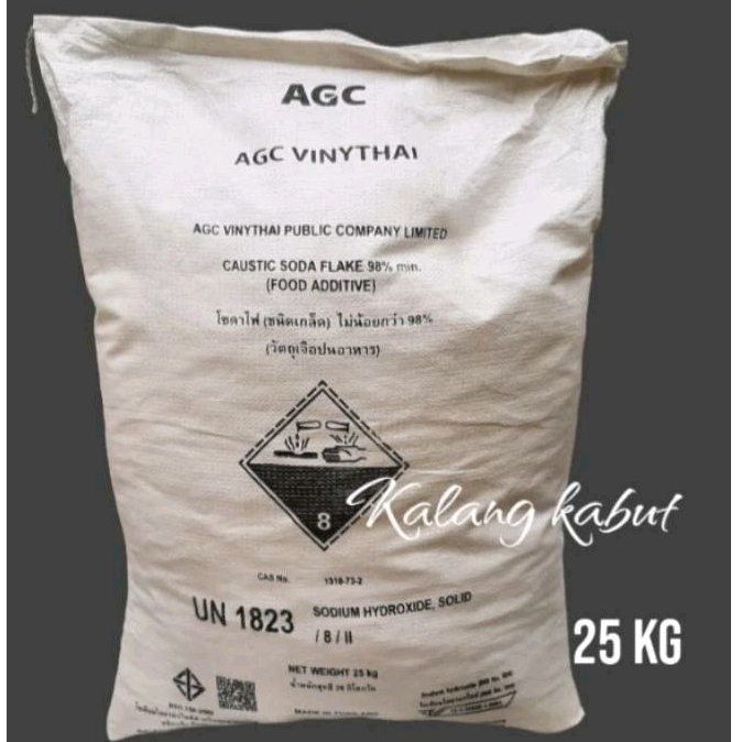 Jual Caustic asahi - soda api asahi thailand - 25 kg | Shopee Indonesia