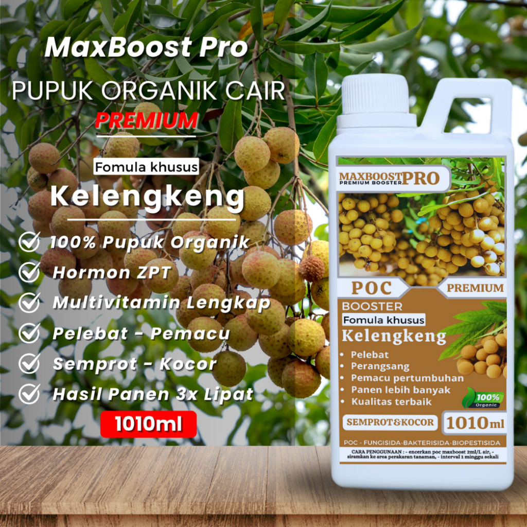 Jual Pupuk Organik Cair Tanaman Kelengkeng, 1010ml Poc Kompos, Booster Kelengkeng, Melebatkan ...