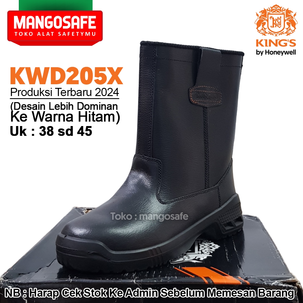 Jual Sepatu Safety KINGS by Honeywell KWD 205 X / Sepatu Proyek Hitam ...