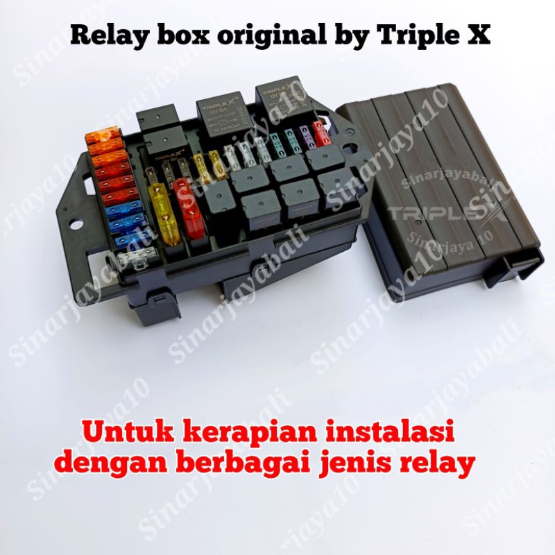 Jual kotak relay box rellay 4kaki 5kaki mini standar campur mix rumah ...
