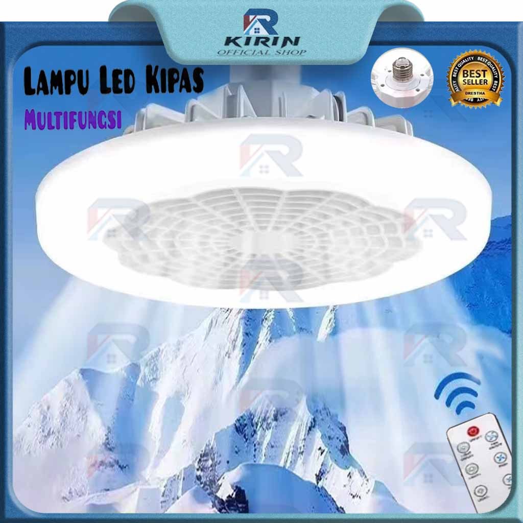 Jual Lampu Kipas Angin Remote 2in1 Lampu Plafon Multifungsi Lampu Kipas ...