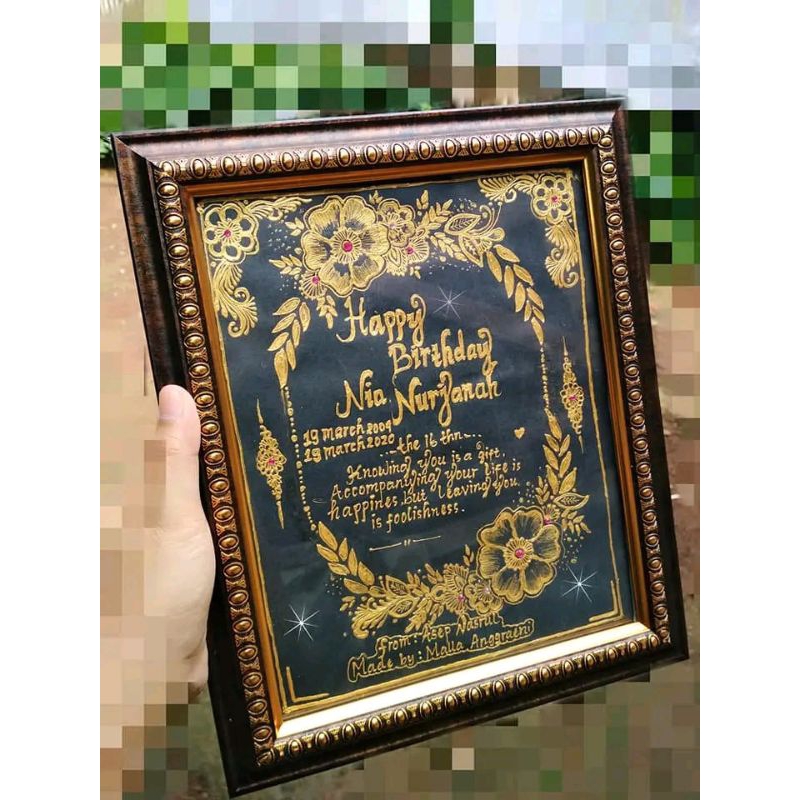 Jual Frame/bingkai/figura custom wedding,ultah,kenangan dll | Shopee ...