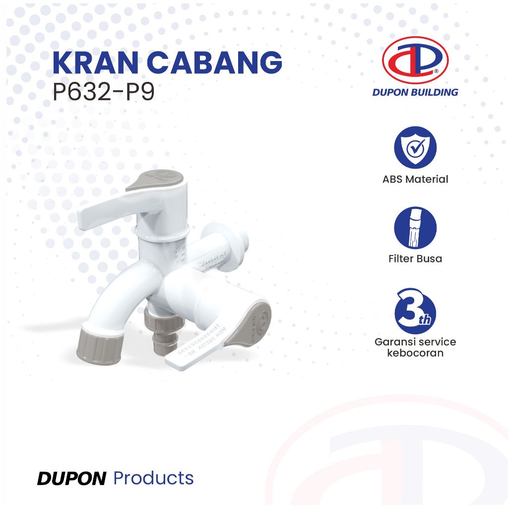 Jual DUPON Kran Cabang / Kran Double Shower Bak Mandi P632-P9 | Shopee ...