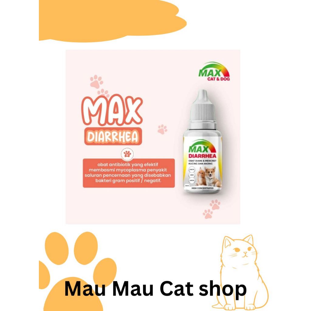 Jual Obat Diare Kucing/Anjing Max Dhiarrhea onat diare/mencret/kembung ...
