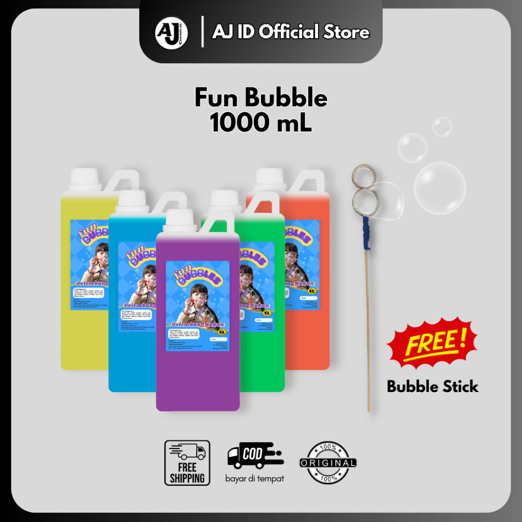 Jual [Gratis Stick Bubble] Isi Ulang Gelembung Balon Sabun / Refill ...