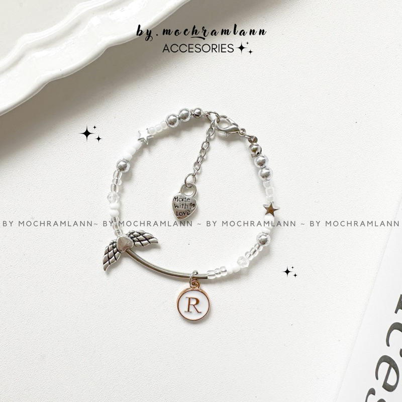 Jual NEW!!! Initial Bracelet//BISA PILIH INISIAL//Gelang Inisial Beads ...