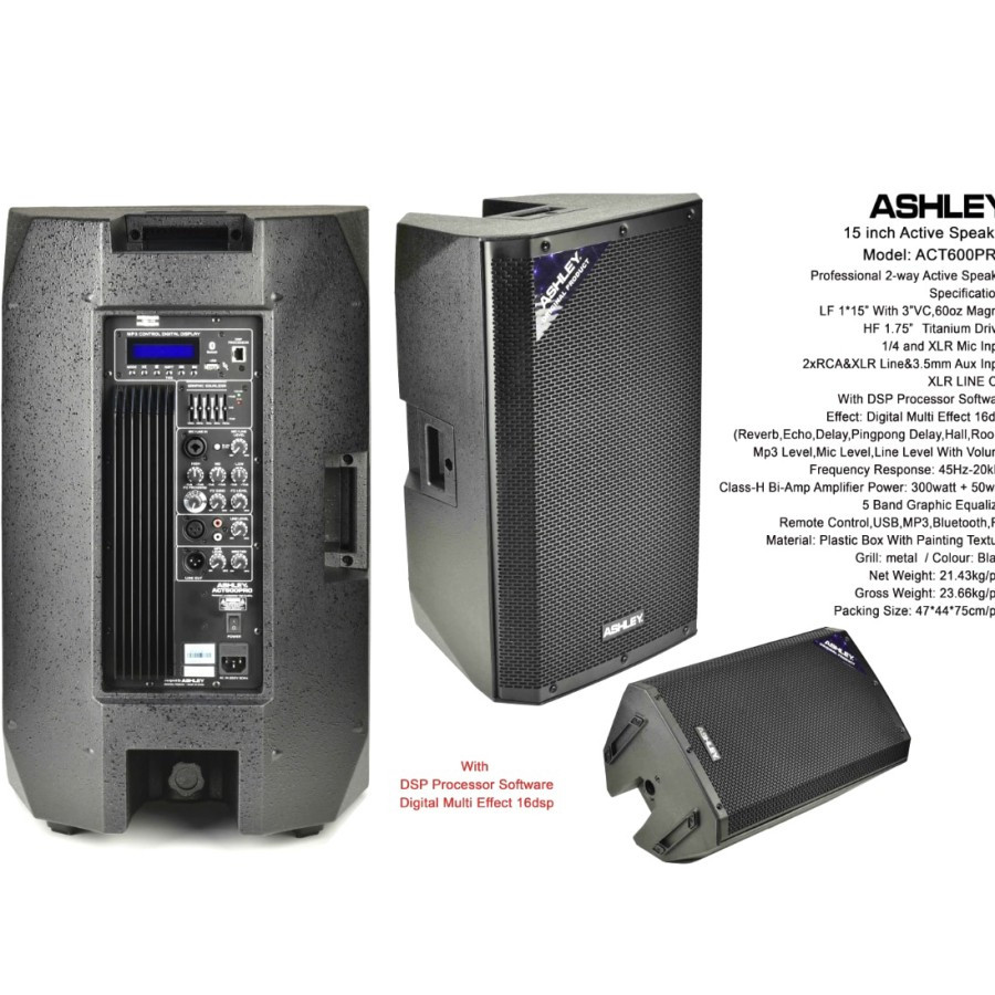 Jual Speaker Aktif Ashley ACT600PRO Original 15 inch | Shopee Indonesia
