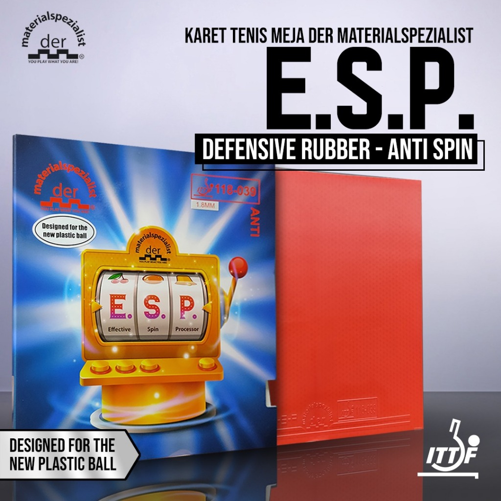 Jual Karet Bat Tenis Meja Pingpong Der Materialspezialist E.S.P ESP ...