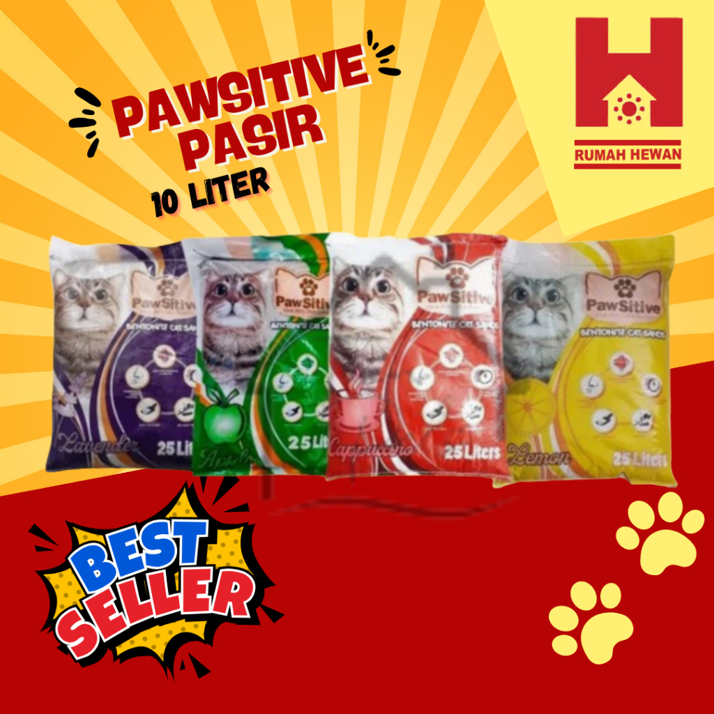 Jual Pasir Gumpal Pawsitive 10 Liter All Varian - Pasir Kucing | Shopee ...