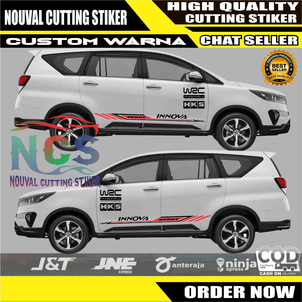 Jual Stiker Sticker Cutting Mobil Lis Variasi Body Samping Toyota ...