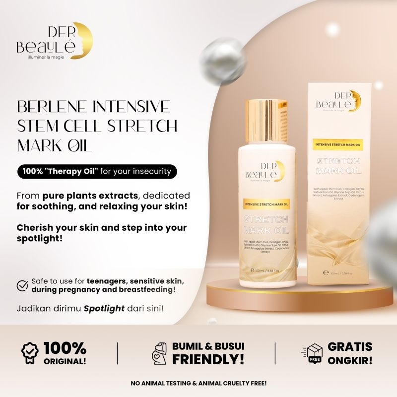 Jual Der Beaule Stretch Mark Oil Stem Cell | Intensive Stretch Mark Oil ...