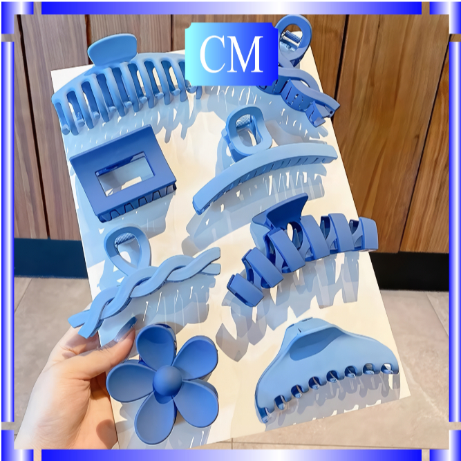 Jual Jepit Rambut Jedai Biru Size Besar Jumbo Jepit Rambut Silang Gaya ...