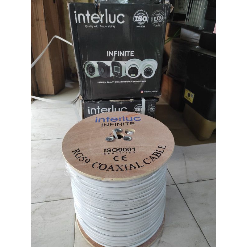 Jual Kabel CCTV Interluc Infinite RG59 Per Roll isi 300meter | Shopee ...