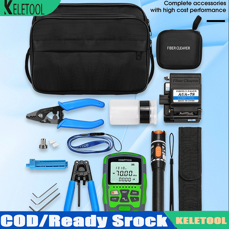 Jual AUA-7S Alat Serat connector fiber optik toolkit set ftth kit kabel ...